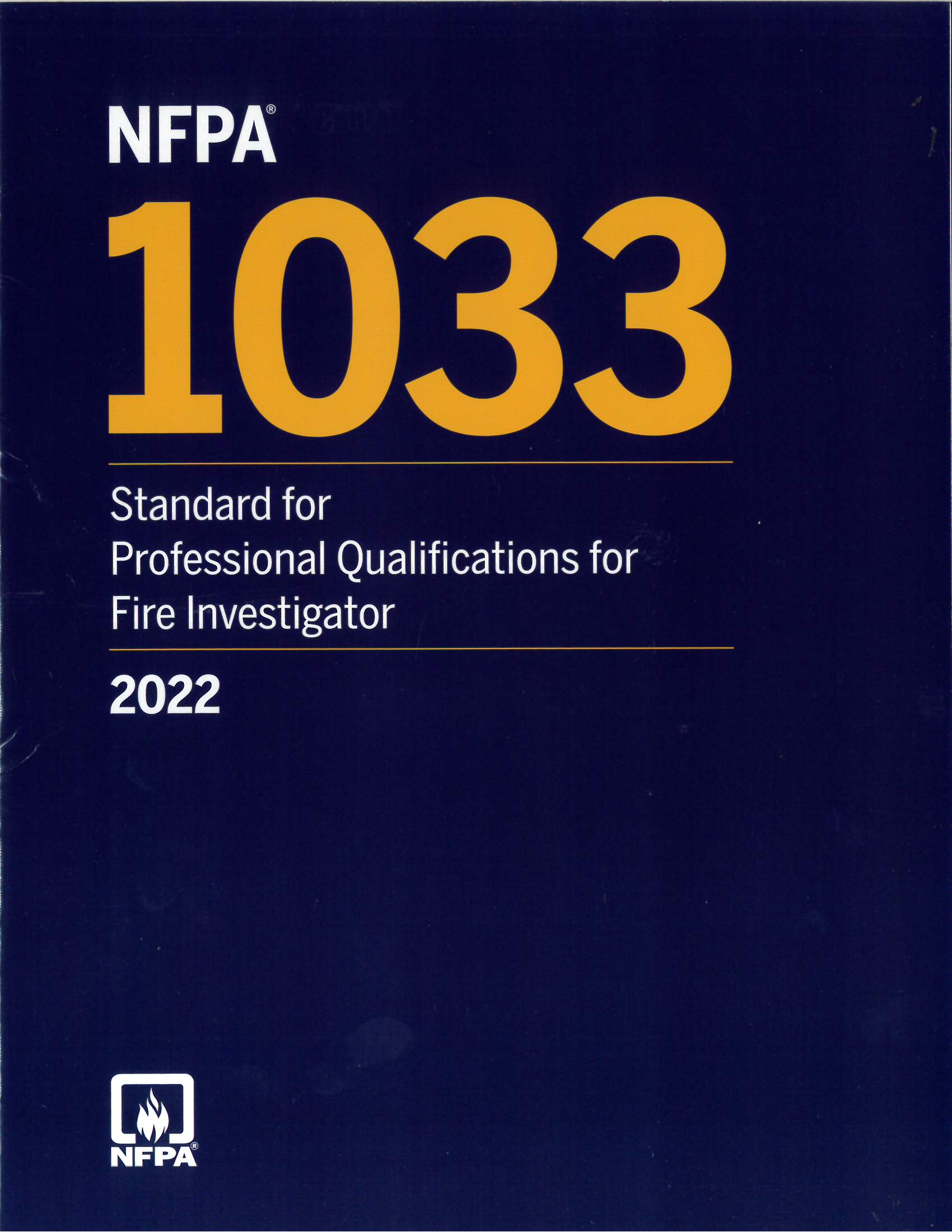 NFPA 1033 Standard For Professional Qualifications For Fire