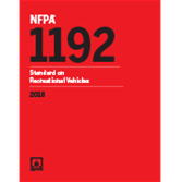 NFPA 1192: Standard on Recreational Vehicles 2018 ed.