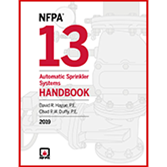 NFPA 13, Automatic Sprinkler Systems Handbook 2019 edition