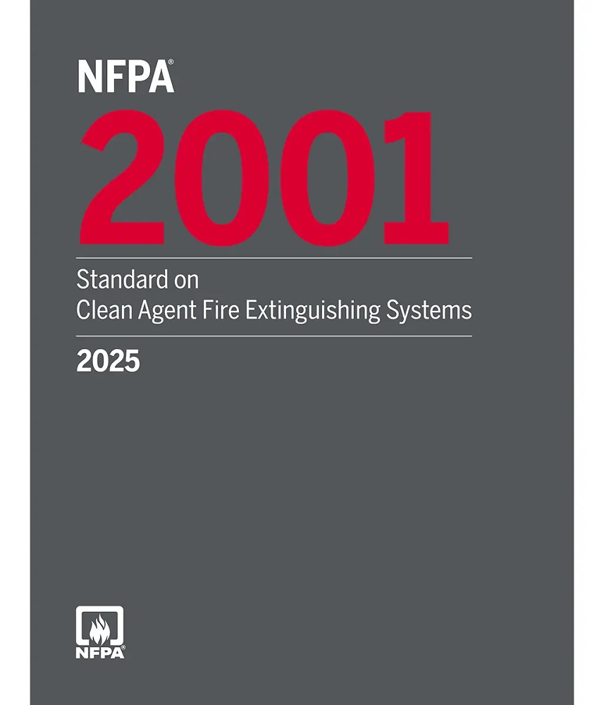 NFPA 2001, Standard on Clean Agent Fire Extinguishing Systems 2025 edition