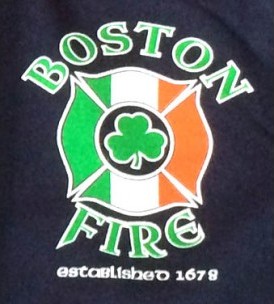 Boston Fire Department Shamrock Tee Shirt